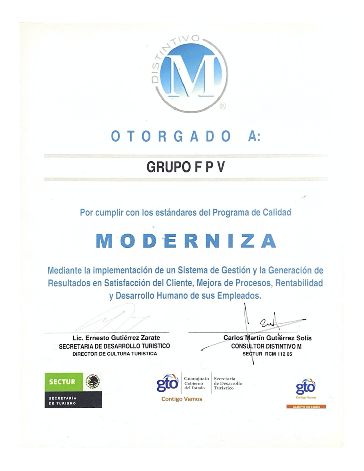 Nosotros - FPV Servicios Turísticos